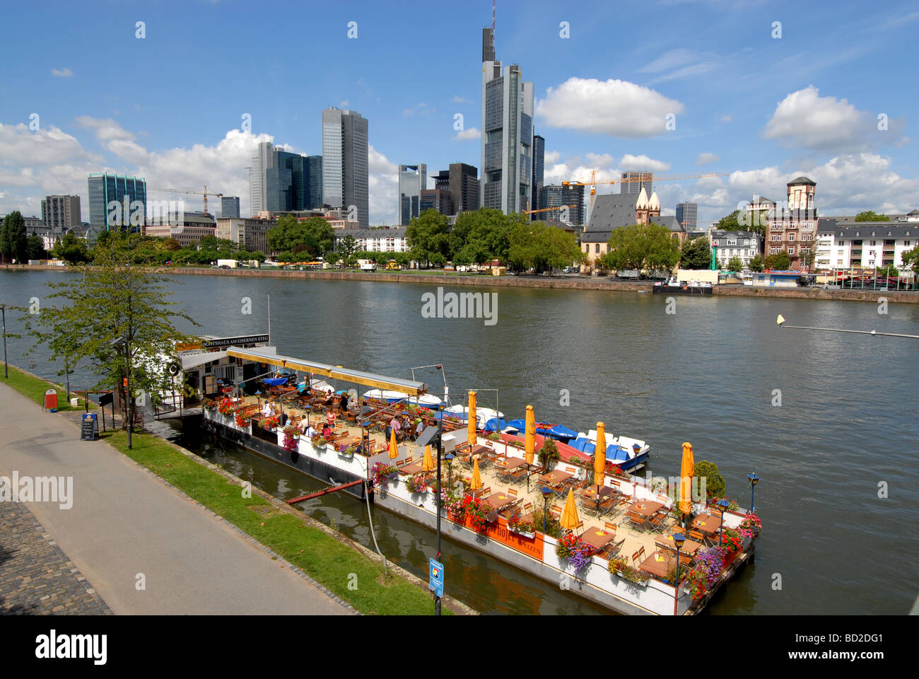 Frankfurt am Main Fluss Deutschland Stockfotografie - Alamy