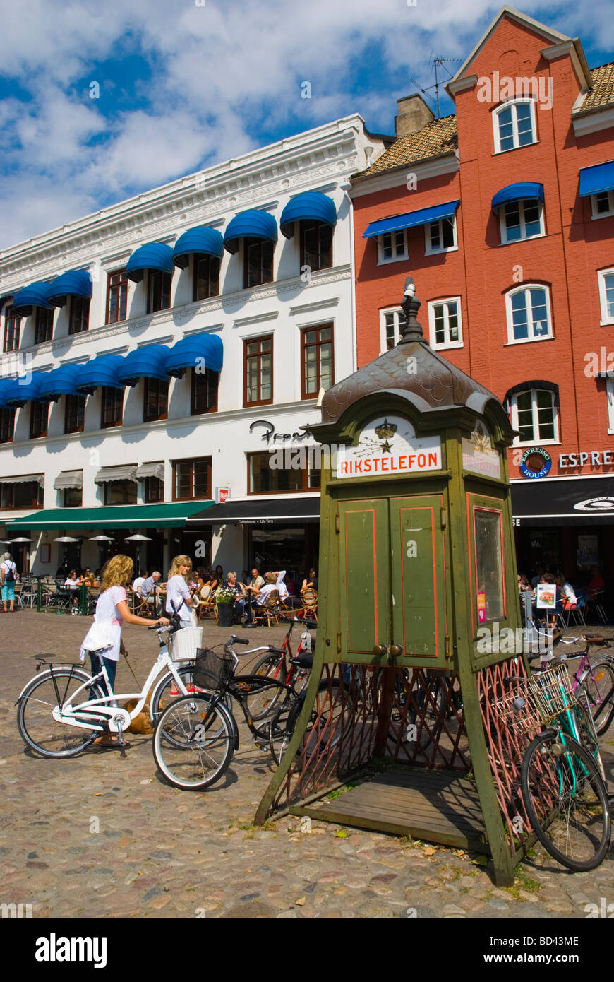 Rikstelefon Telefonzelle am Lilla Torg Platz in Gamla Staden die ...