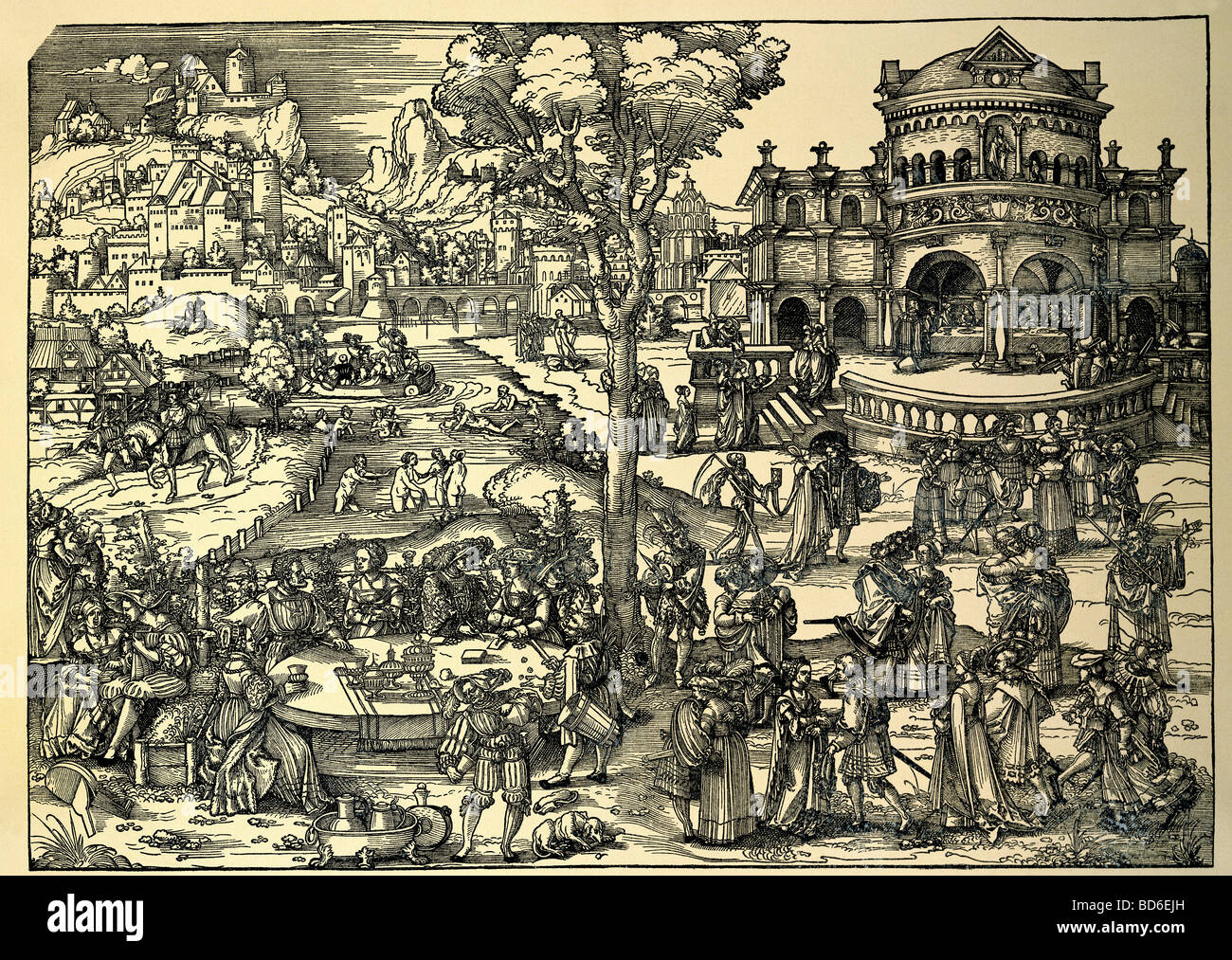 Woodcut By Hans Sebald Beham Stockfotos und -bilder Kaufen - Alamy