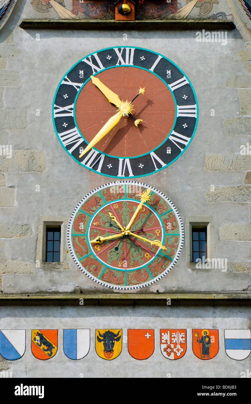 Clock Tower Swiss Clock Stockfotos und -bilder Kaufen - Alamy