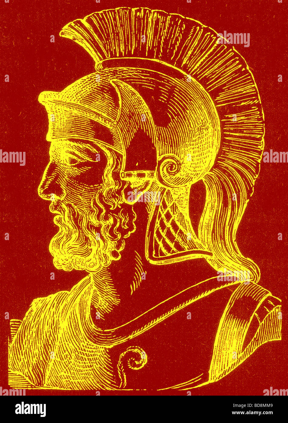 Themistokles Illustration aus der illustrierten Geschichte der Welt ...