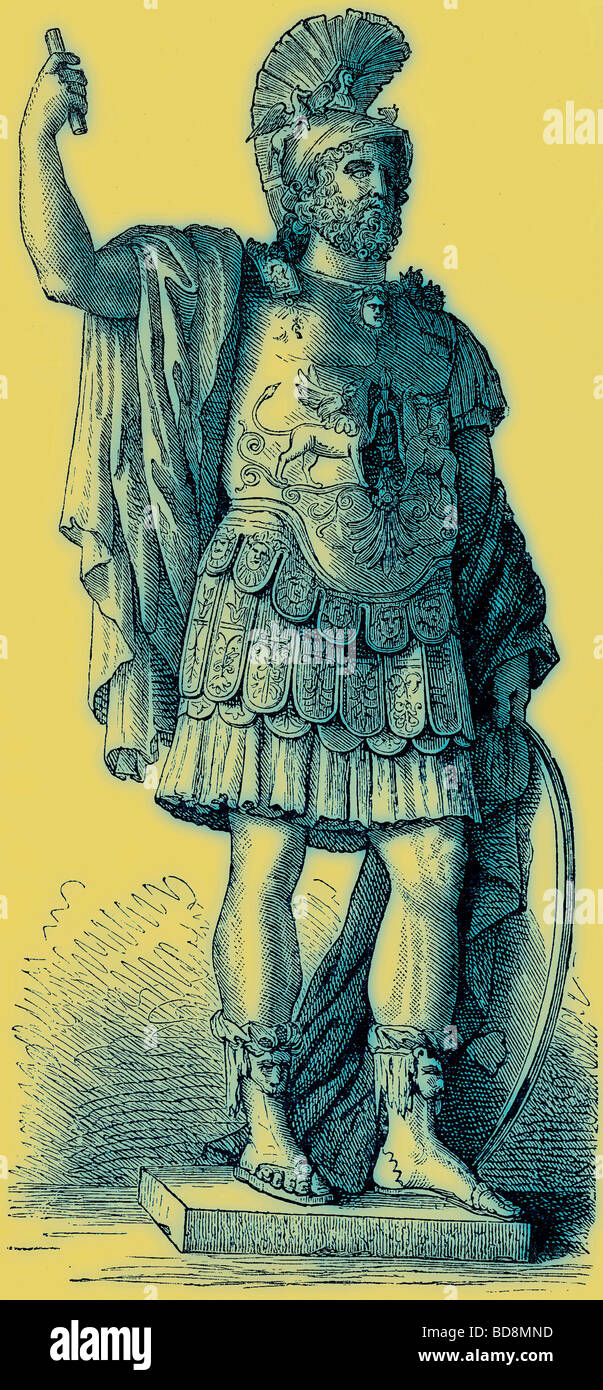 Pyrrhos Illustration aus der illustrierten Geschichte der Welt Ward ...