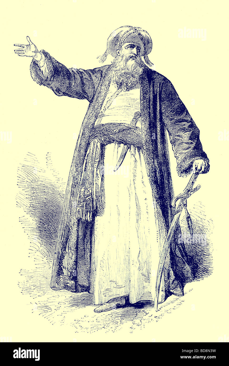 Mohammed der Prophet des Islam Illustration aus der illustrierten ...