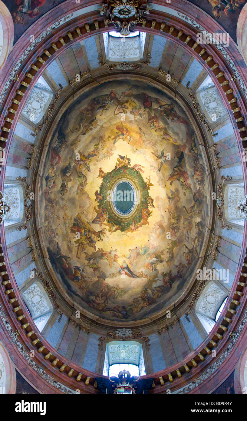 Wien, Österreich, Peterskirche (St.-Peter Kirche) Barock, innere Kuppel ...