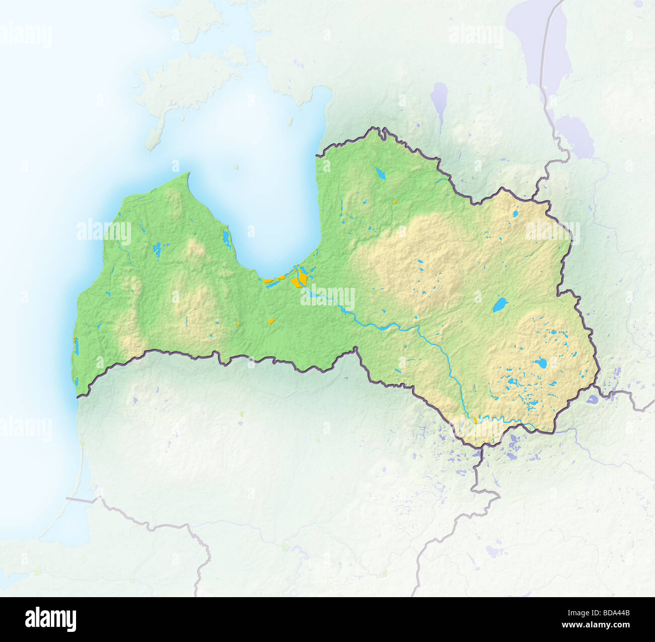 Latvia Map Stockfotos und -bilder Kaufen - Alamy