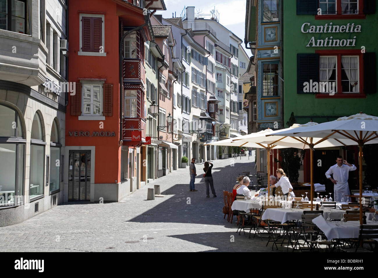 Augustinergasse in Zürich, Schweiz Stockfotografie - Alamy