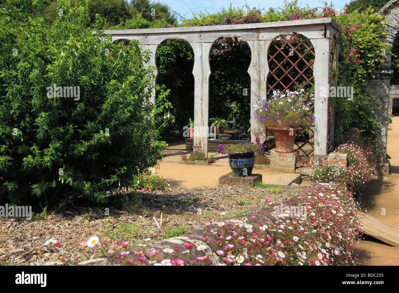 La Seigneurie Garten, Insel Sark, Kanalinseln Stockfotografie - Alamy