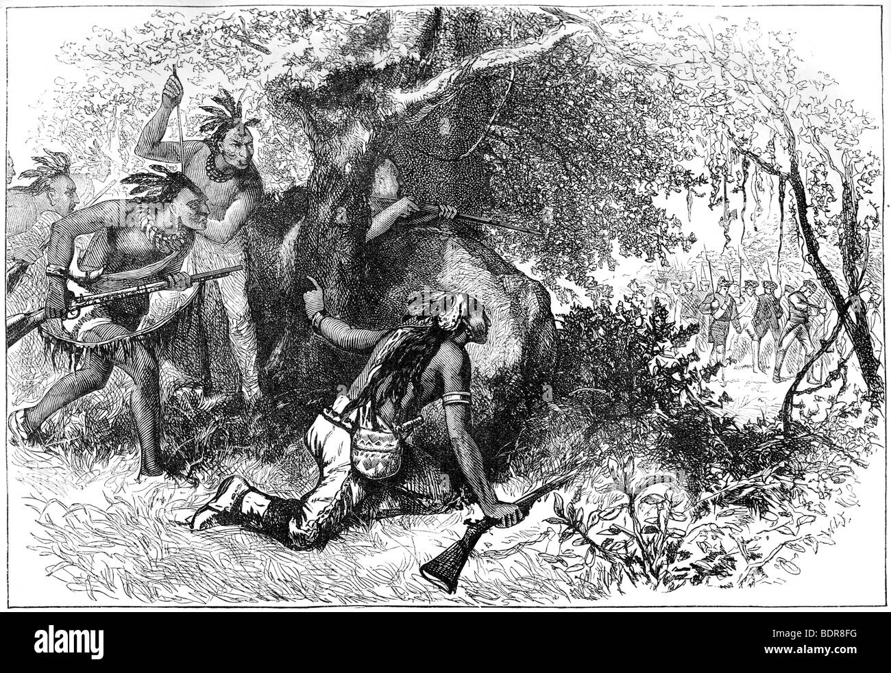 Gravur aus dem 18 jahrhundert muskete Schwarzweiß-Stockfotos und ...