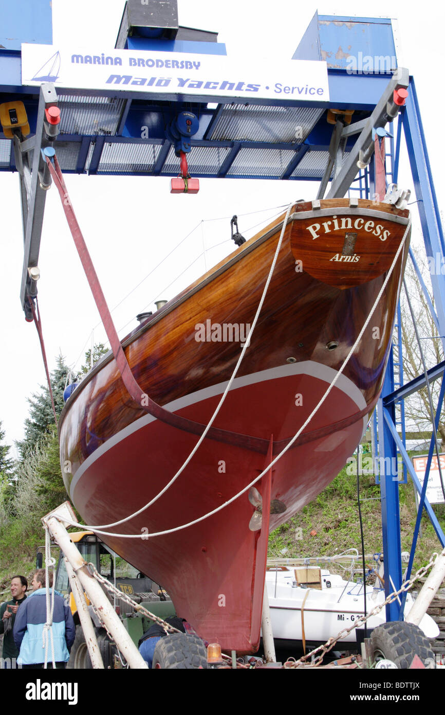Bootsbau, Schiffsbau, Schiff Im Trockendock Aufgedockt, Bootsbau, das ...