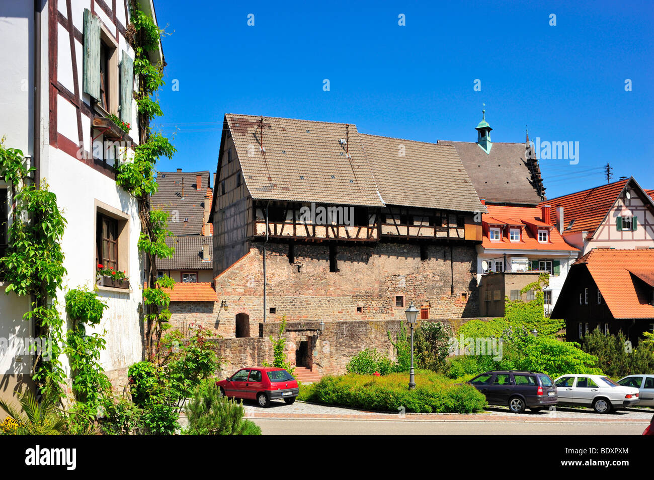 Zehntscheuern Zehntscheune auf der alten Stadtmauer, Gernsbach, Murgtal ...