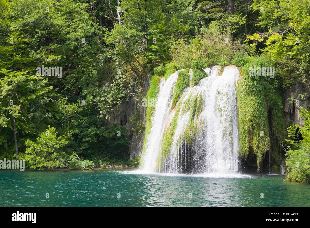 Wasserfall, Plitvicka Jezera, Nationalpark Plitvicer Seen, Lika-Senj, Kroatien, Europa ...