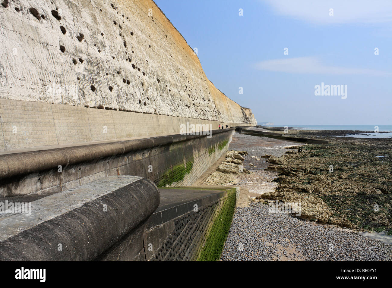Kreidefelsen bei Peacehaven, East Sussex, England, UK Stockfotografie ...