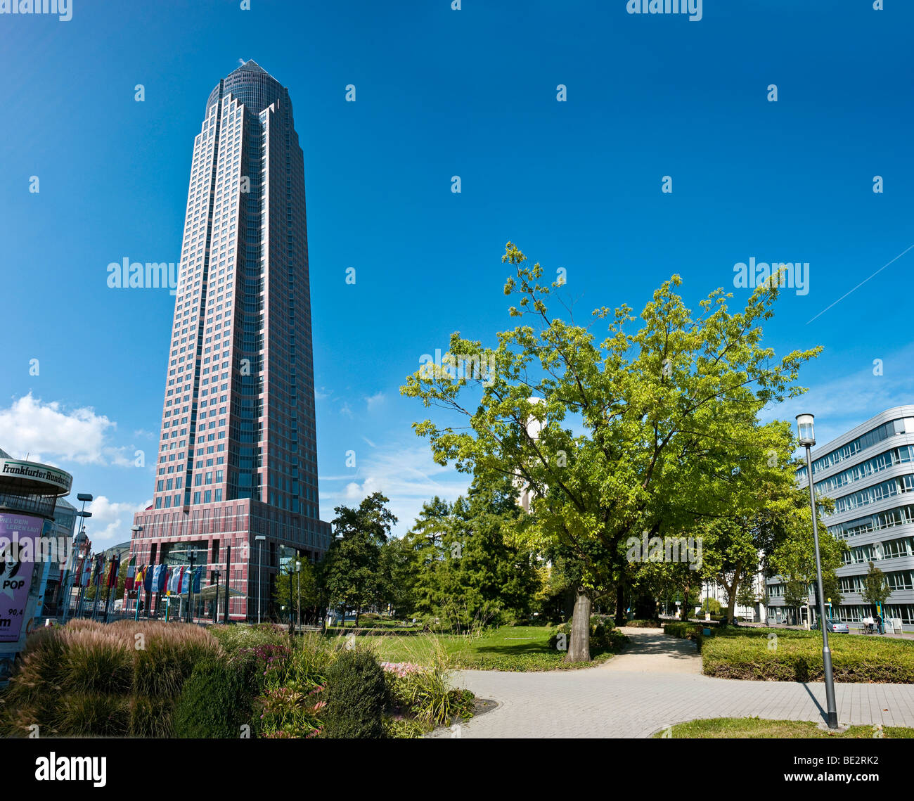 Park, Messeturm, Messe Turm, 257 Meter, Westend, Frankfurt Am Main ...