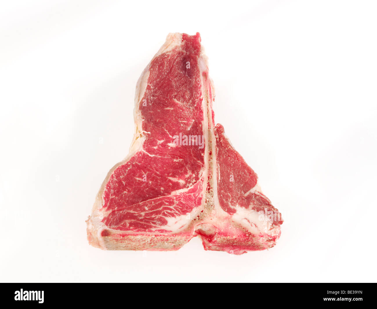 Rindfleisch, t-Bone Steak, roh Stockfotografie - Alamy