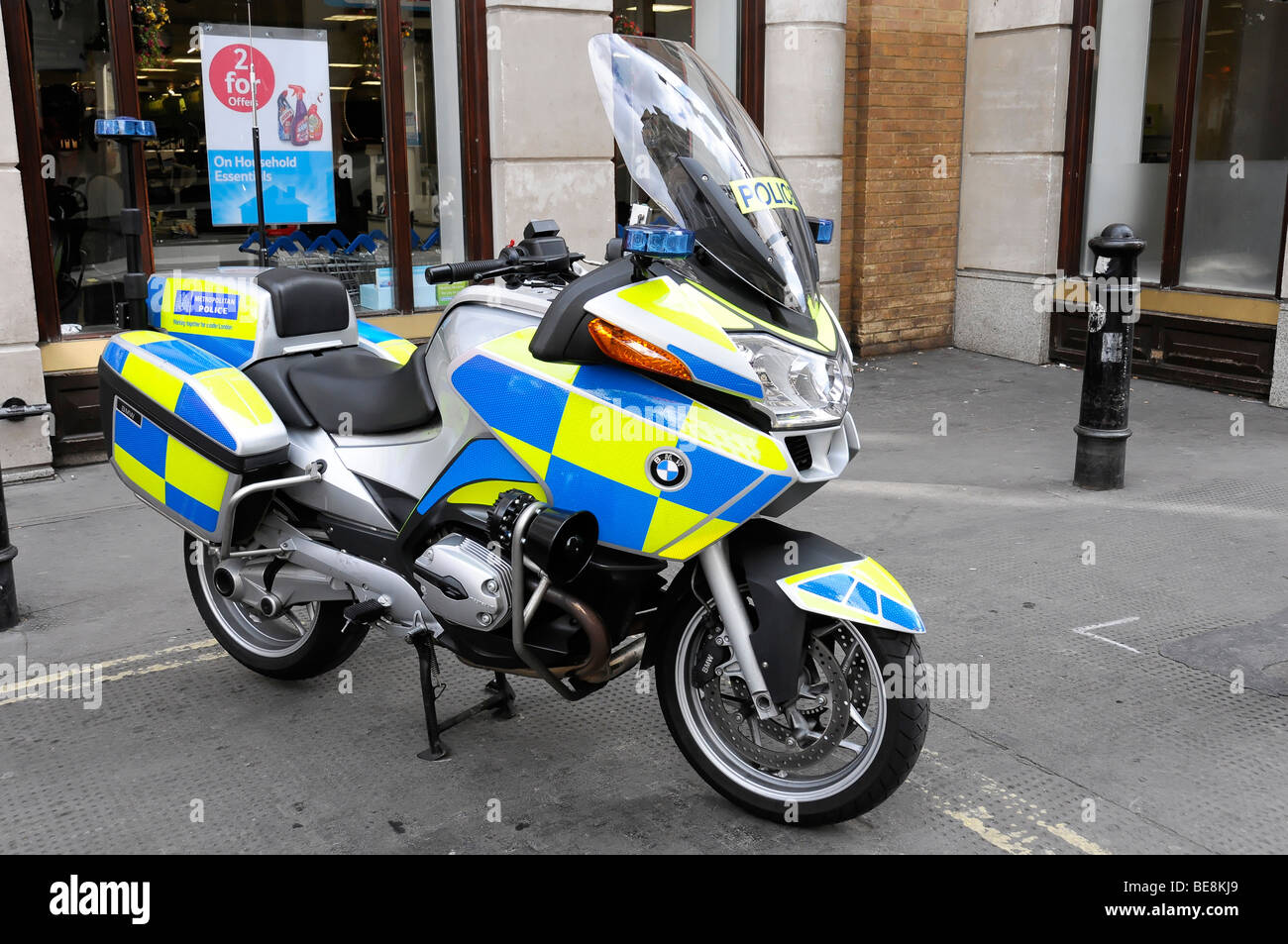 Polizei, Polizei, Polizei-Motorrad, BMW, London, England, Vereinigtes ...