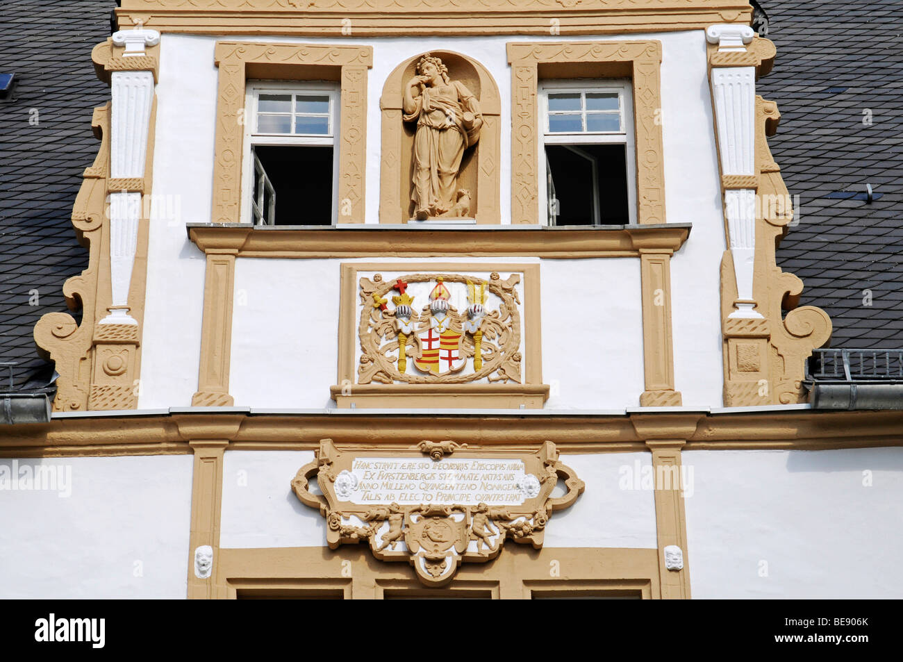 Wappen, Schloss Neuhaus, sogar Burg, Weserrenaissance, Paderborn ...