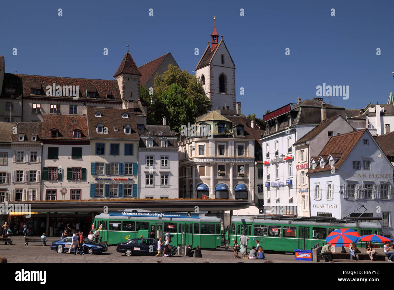 Barfusserplatz trams basel switzerland -Fotos und -Bildmaterial in ...