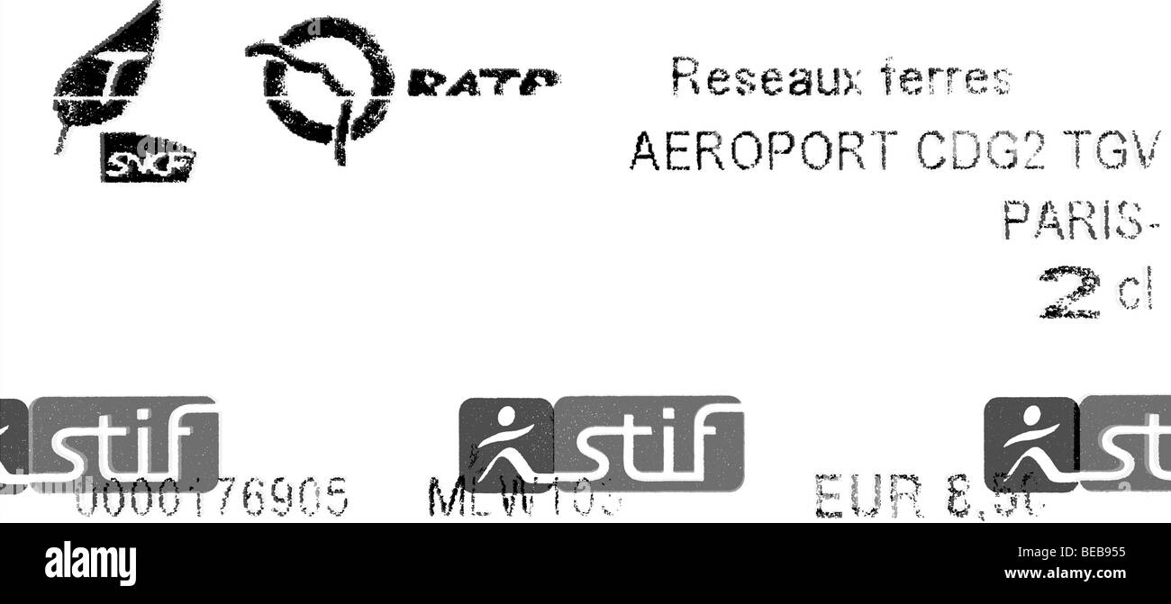 France paris metro ticket -Fotos und -Bildmaterial in hoher Auflösung ...