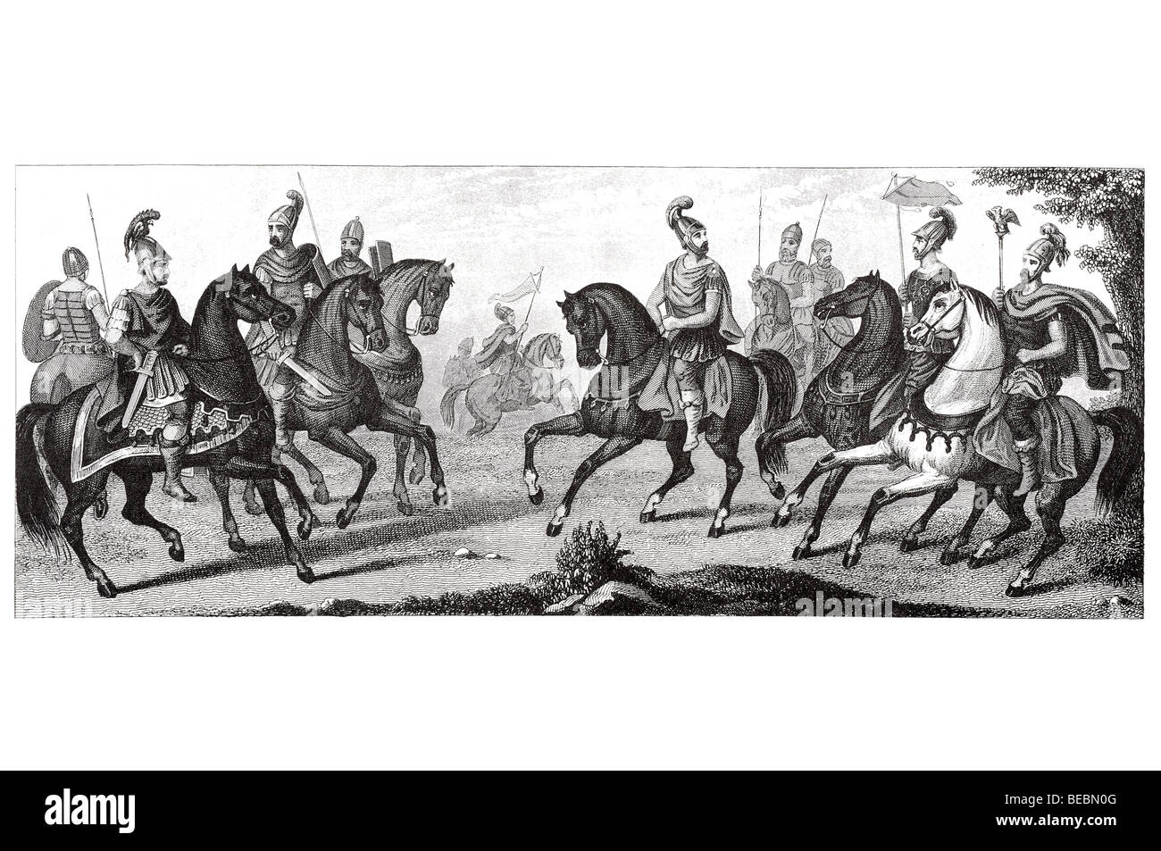 römische Legat römische Standardträger römischen Dekurion der ...