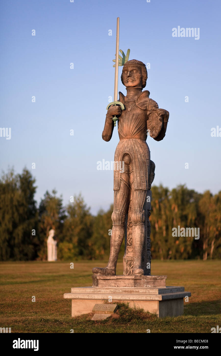 Roland-Statue von Roland Stadt Stendal in der Rolandpark Belgern ...