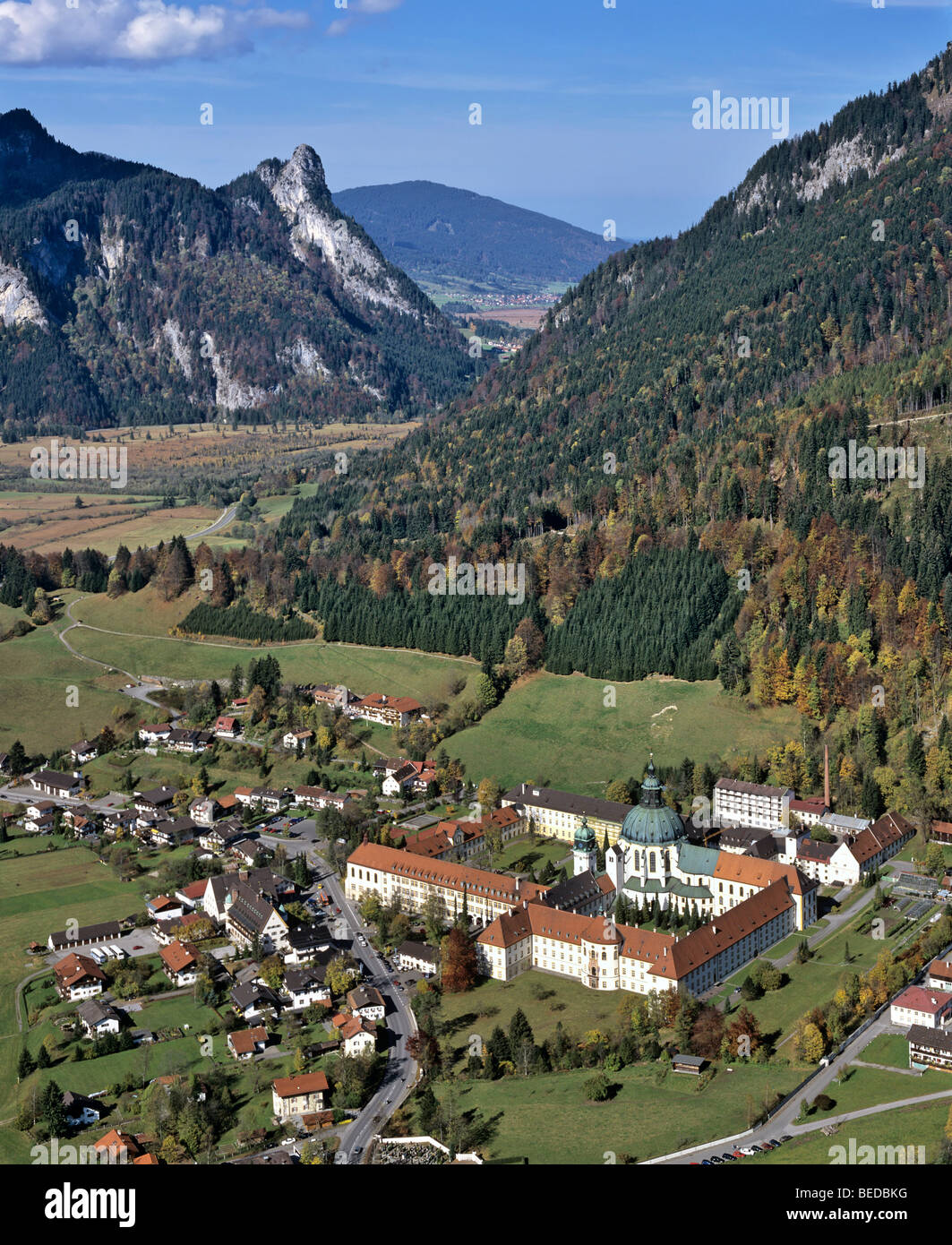 Antenne-Bild, Ettal Kloster, Benediktiner Kloster, Kofel, Ammergauer ...