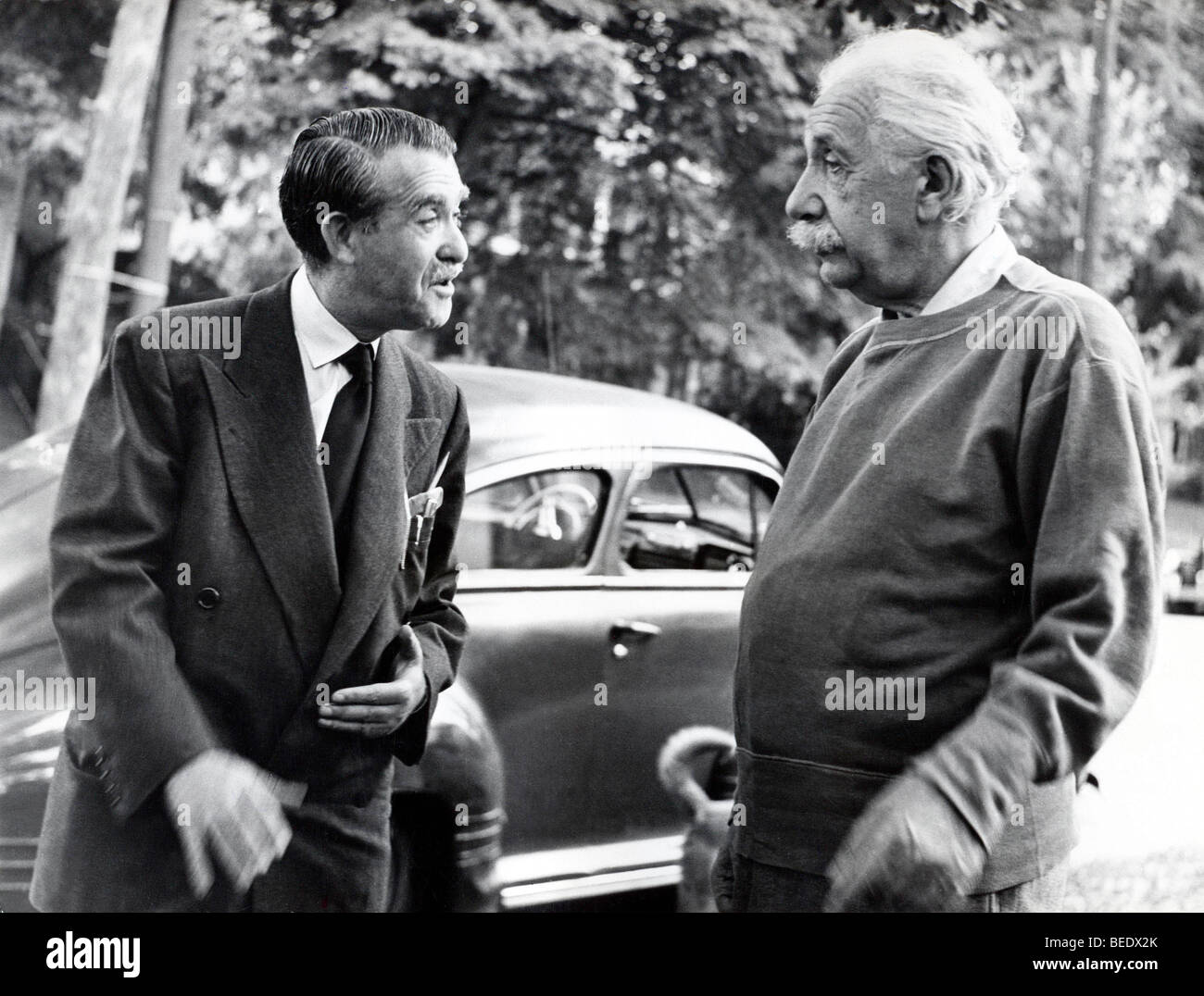 Albert Einstein sich weigern, ein Interview zu geben Stockfotografie ...