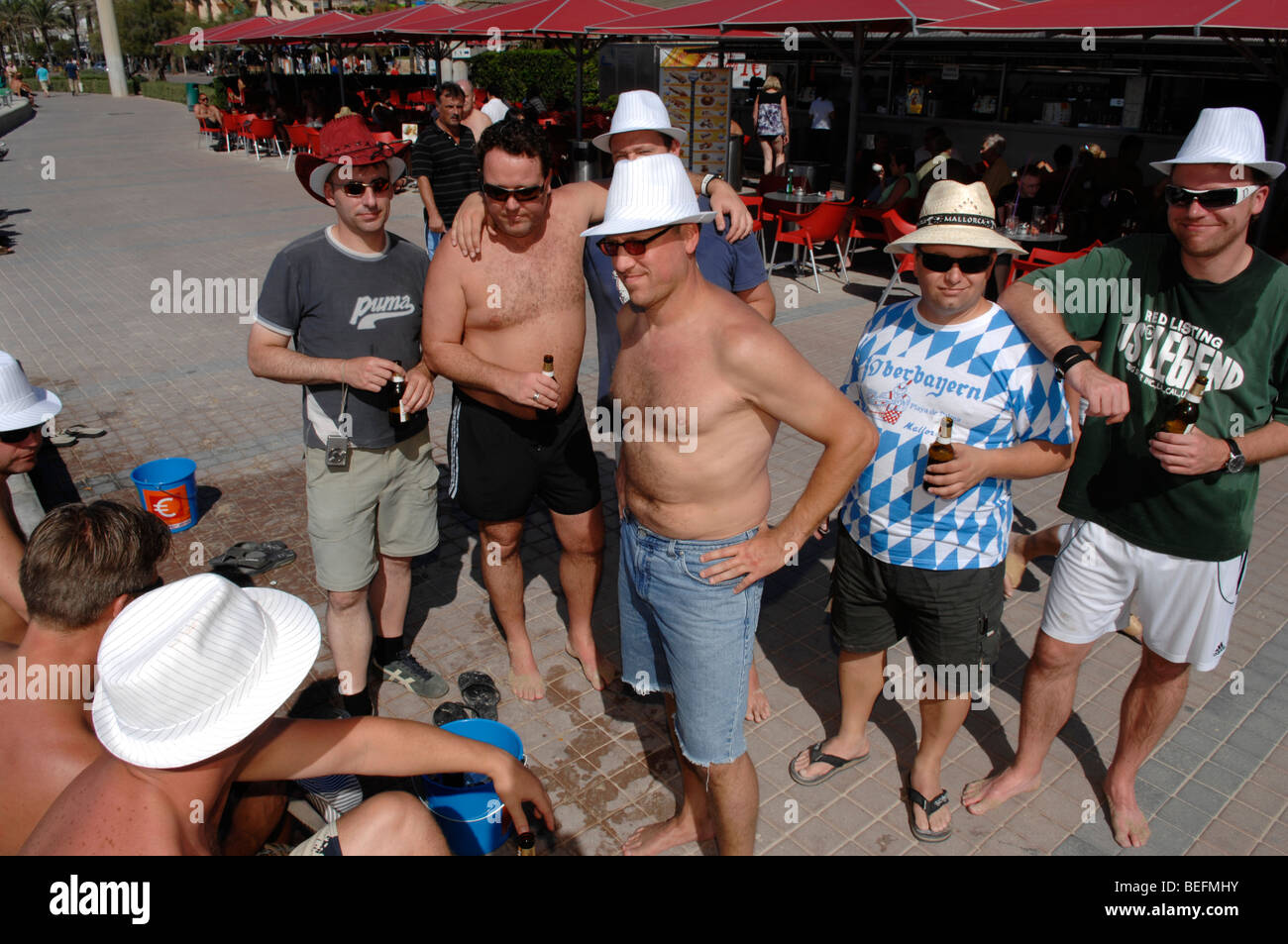 Mallorca Spanien im Oktober. Playa de Palma und Ballermann. Deutsche ...
