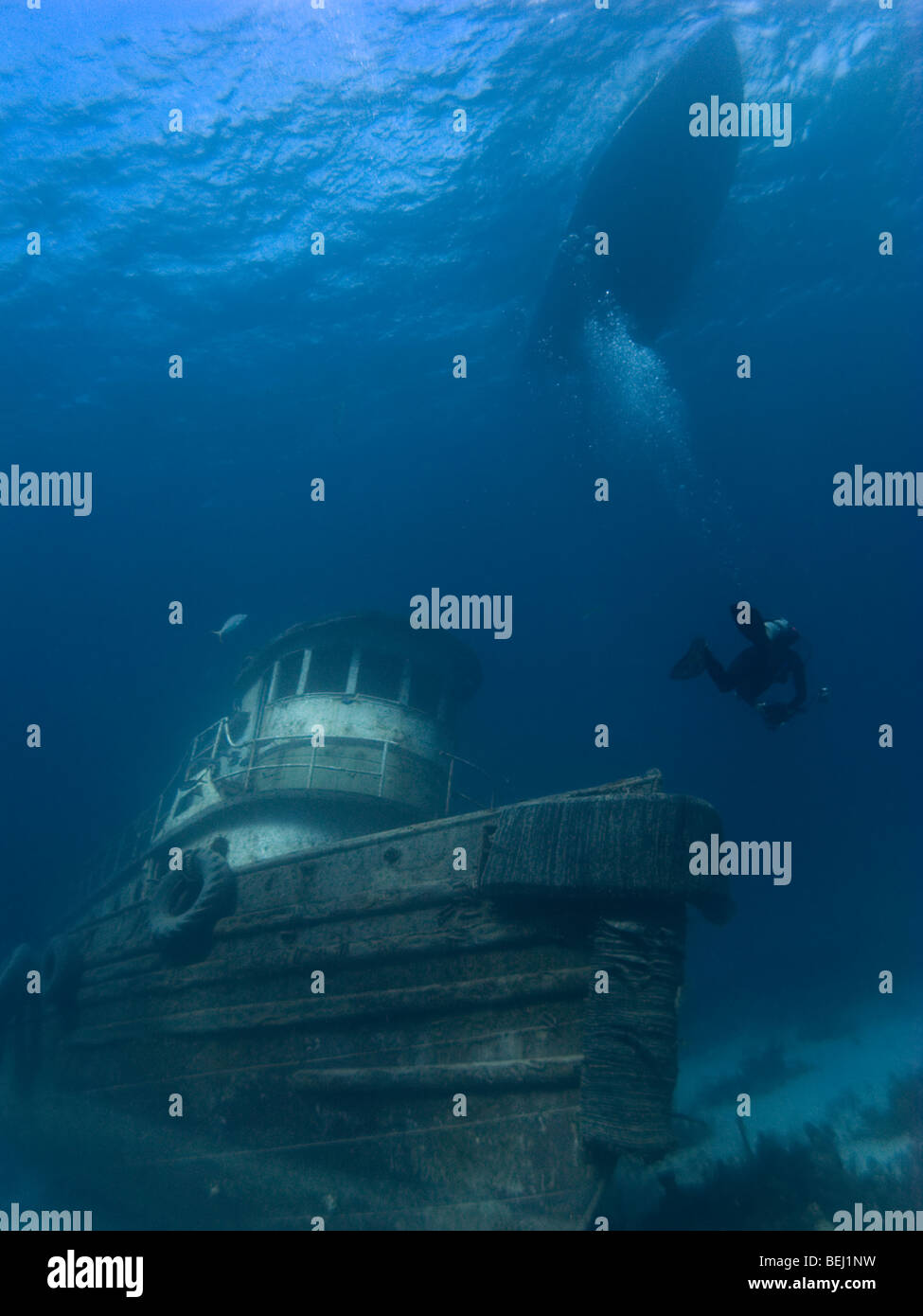 Taucher unter wasser mit taucherglocke -Fotos und -Bildmaterial in ...