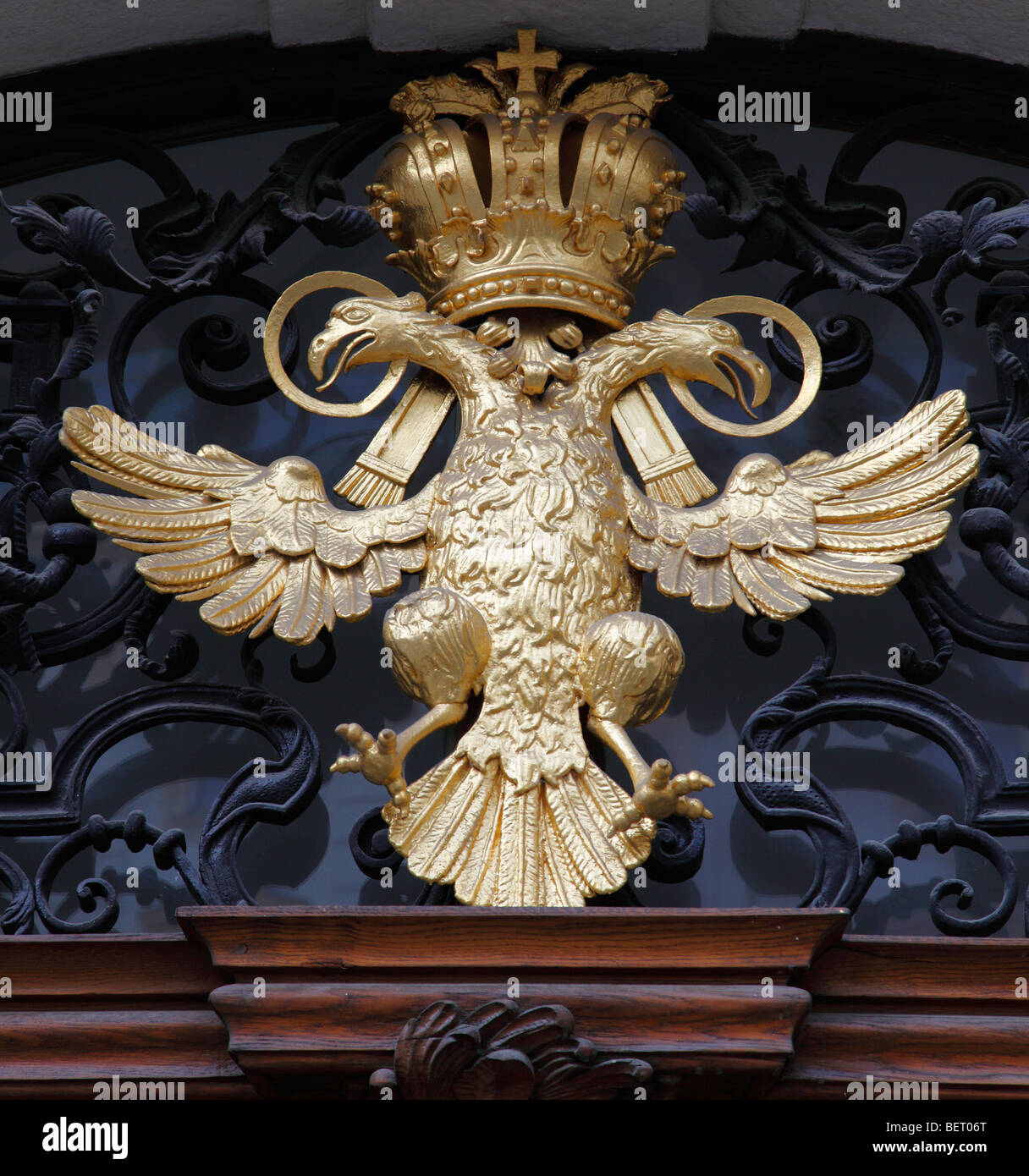 Österreich, Wien, kaiserliche Adler-Emblem, Architektur detail ...