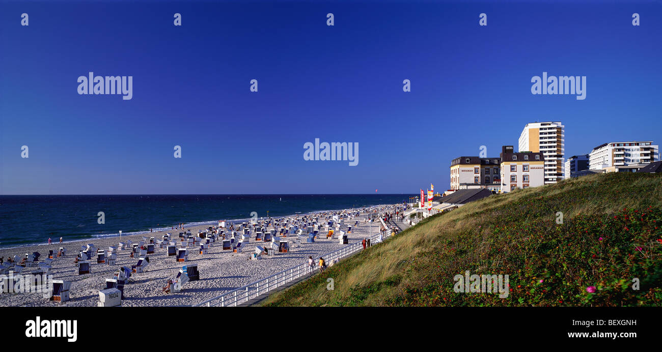 Strand, Westerland, Sylt, Schleswig Holstein, Deutschland ...