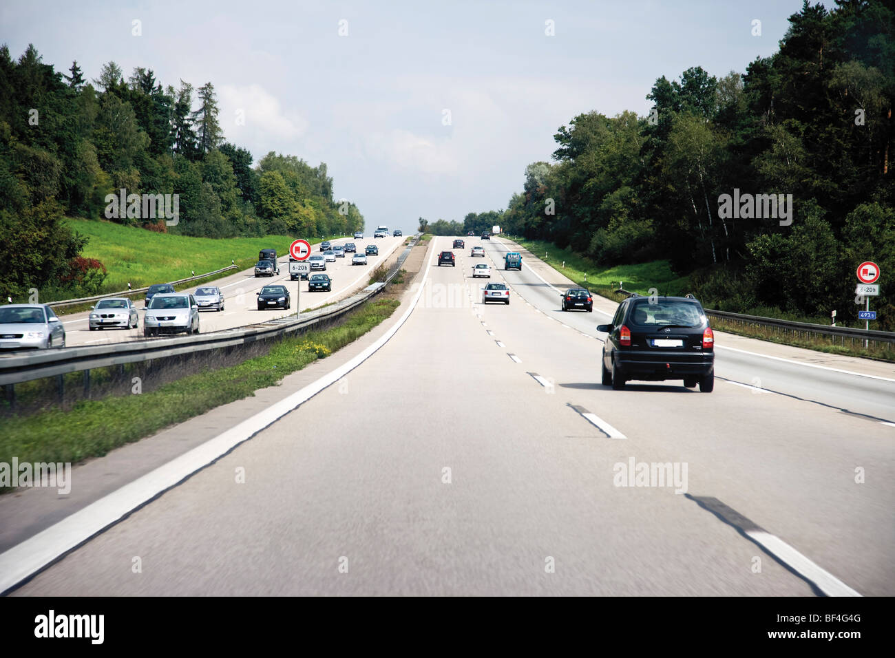 Autobahn Autobahn München - Nürnberg, Bayern, Deutschland, Europa ...