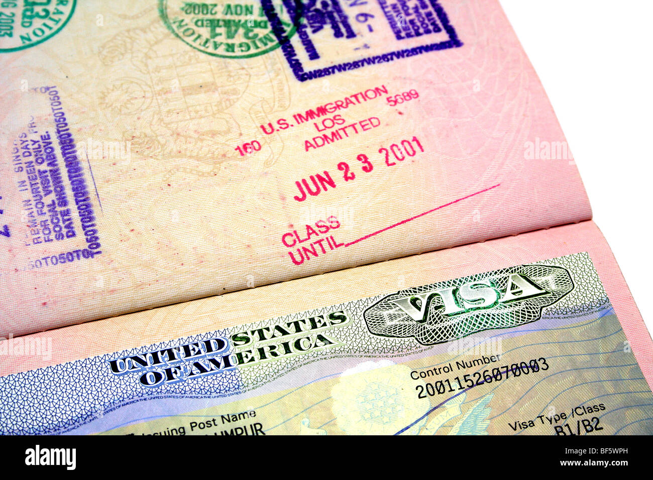 Us Visa Stockfotos und -bilder Kaufen - Alamy