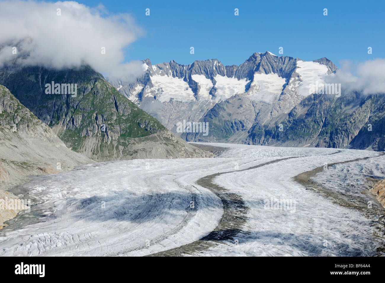 Aletschgletscher, UNESCO-Welterbe Jungfrau-Aletsch-Bietschhorn, Goms ...