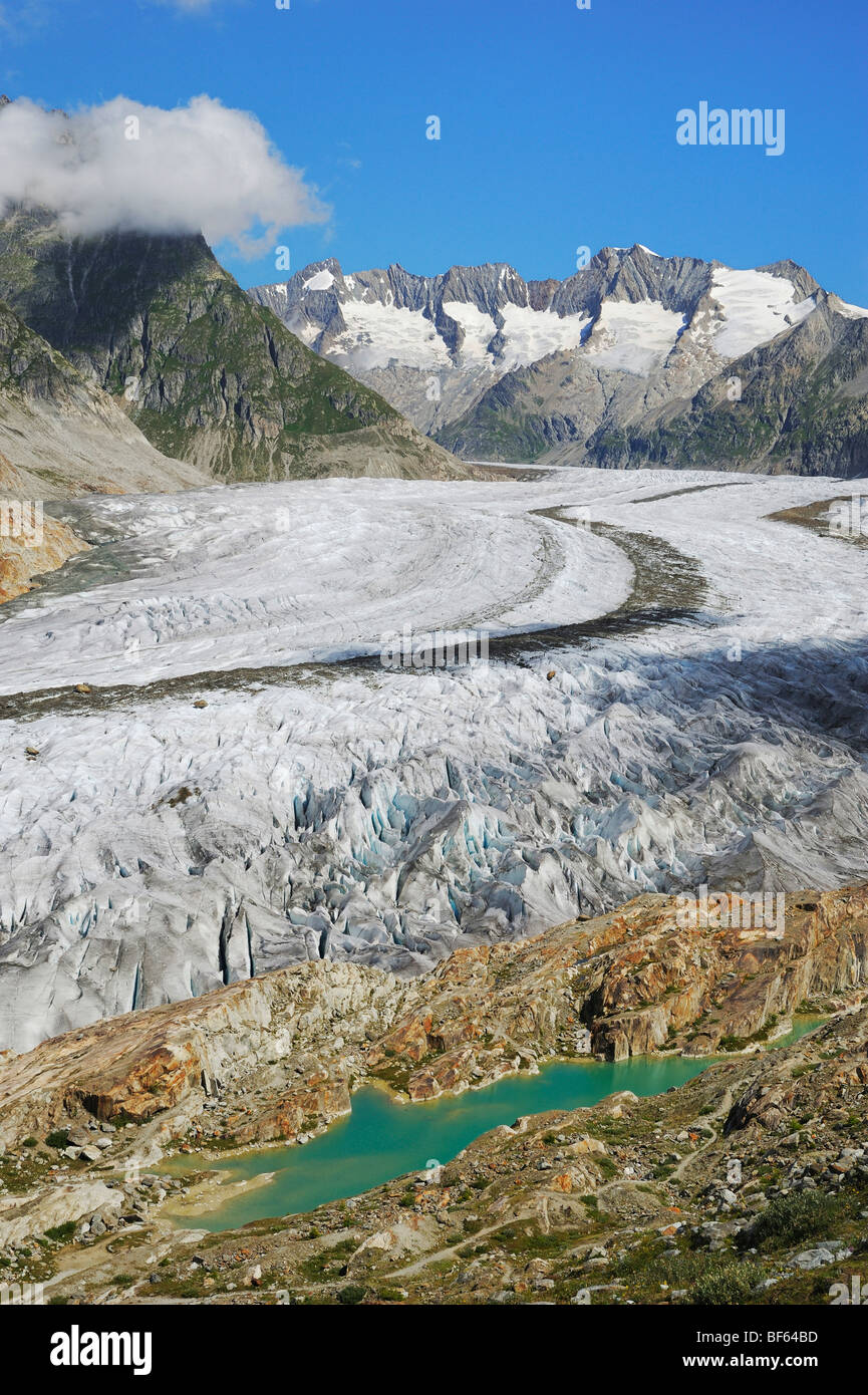 Aletschgletscher, UNESCO-Welterbe Jungfrau-Aletsch-Bietschhorn, Goms ...