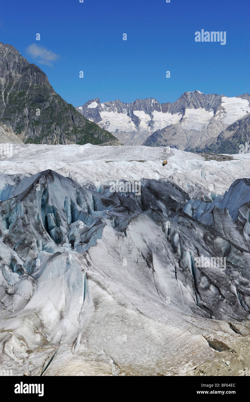 Aletschgletscher, UNESCO-Welterbe Jungfrau-Aletsch-Bietschhorn, Goms ...