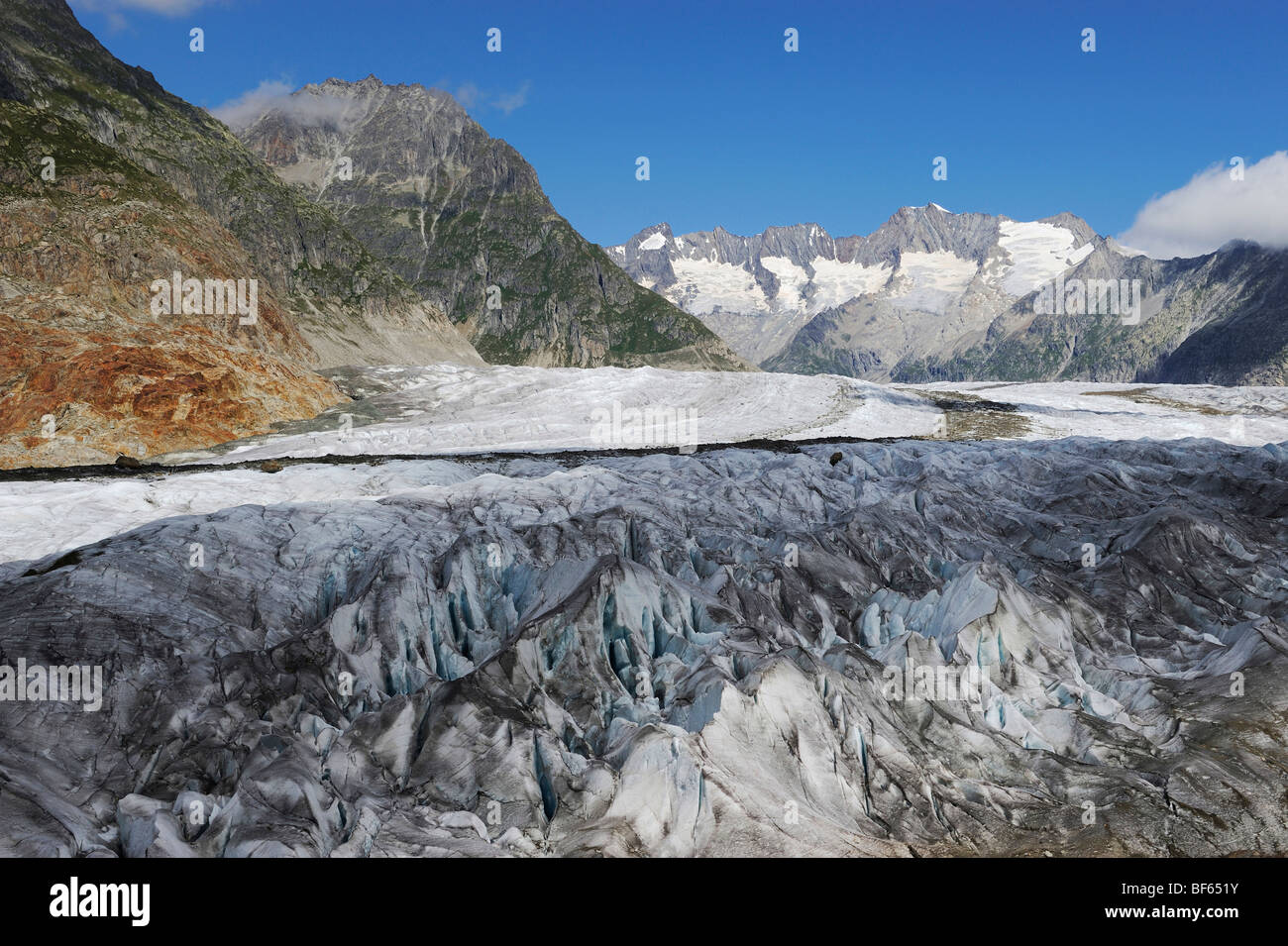 Aletschgletscher, UNESCO-Welterbe Jungfrau-Aletsch-Bietschhorn, Goms ...