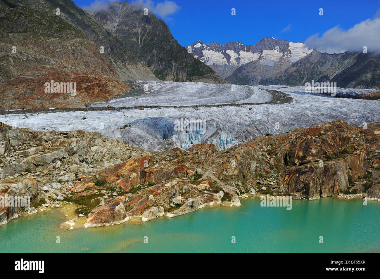 Aletschgletscher, UNESCO-Welterbe Jungfrau-Aletsch-Bietschhorn, Goms ...
