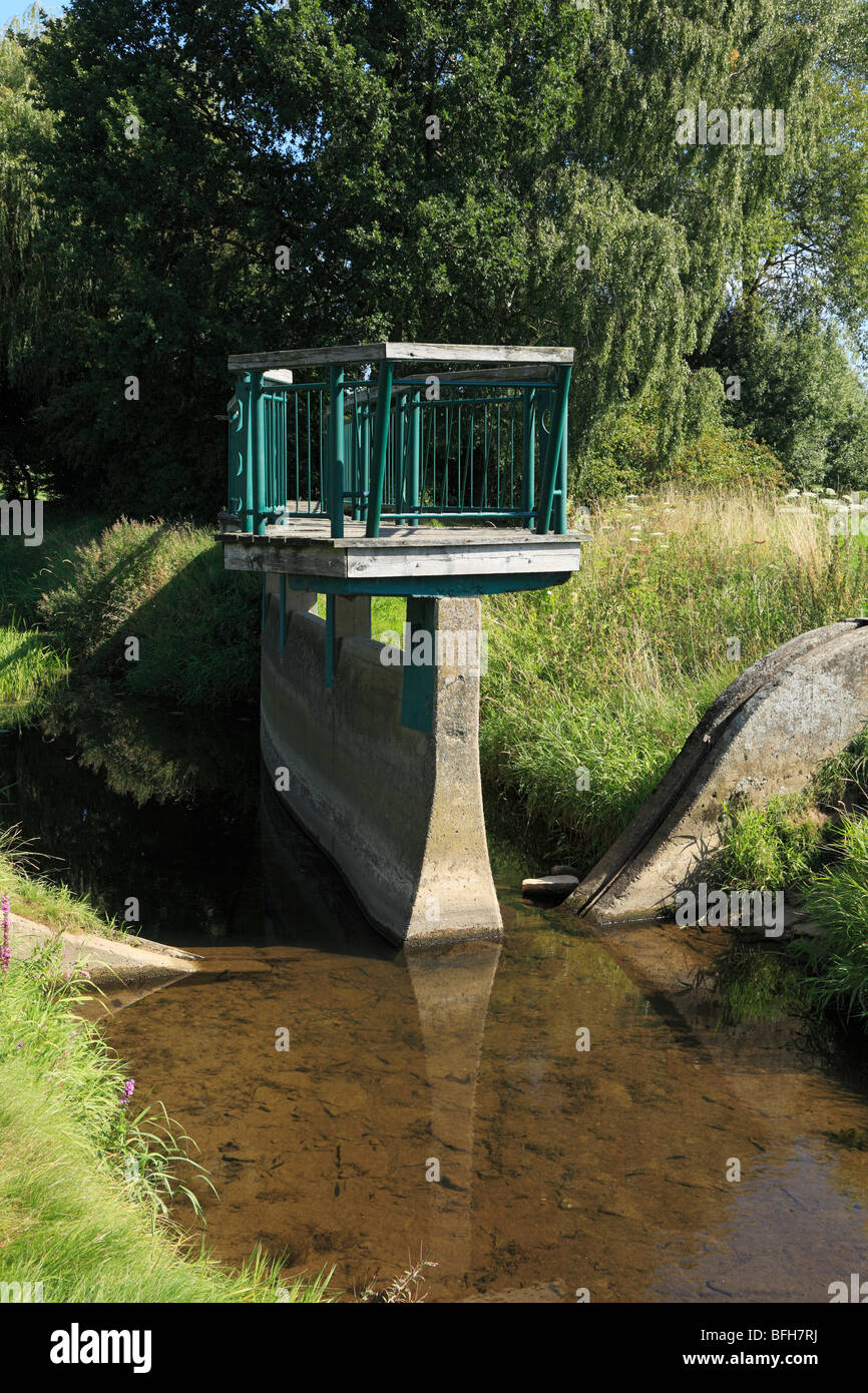 Bifurkation in Gesmold, Trennung der Fluesse Hase Und Else in Melle ...