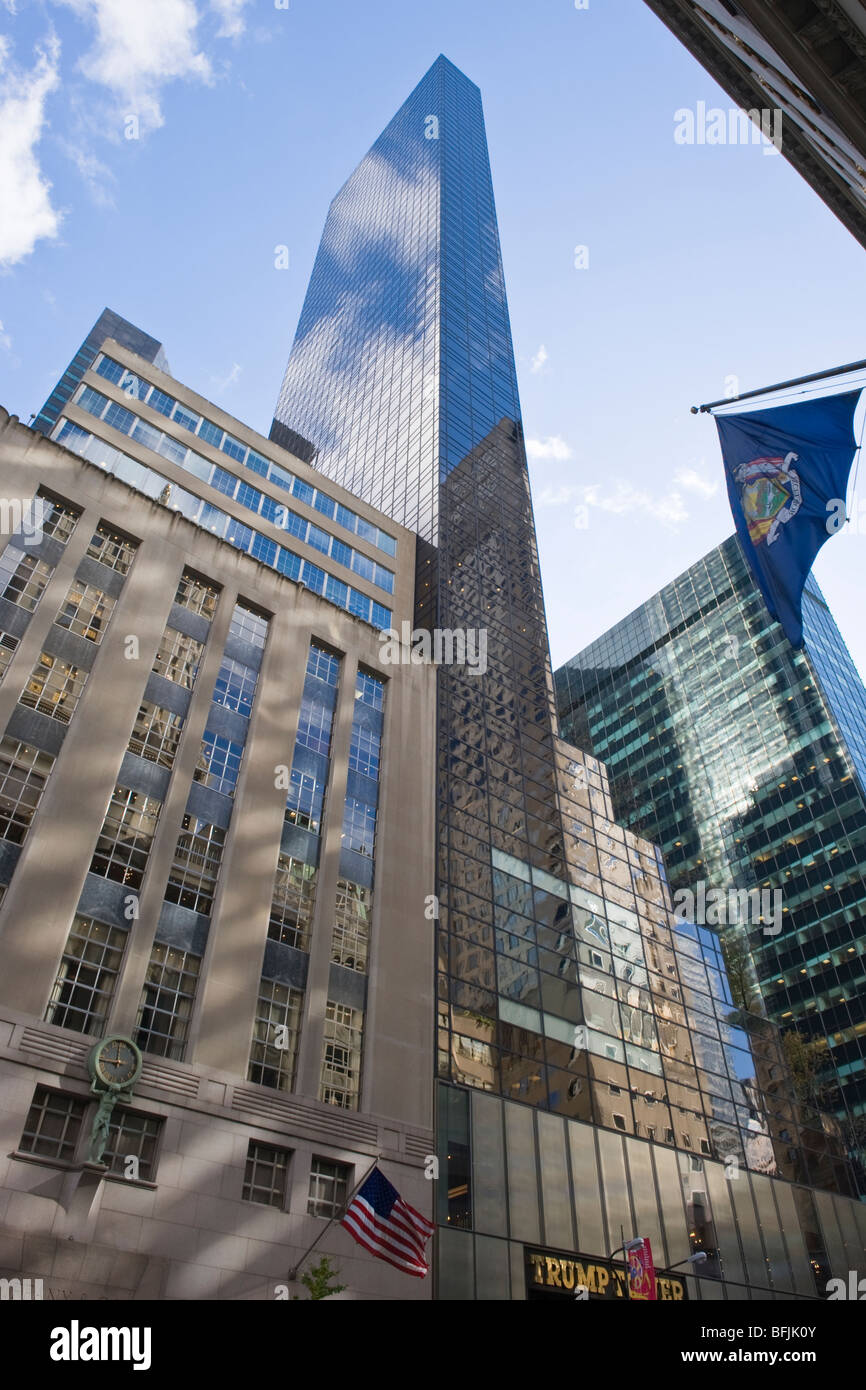 New York City, The Big Apple, Skyline moderne Architektur auf der 5th ...
