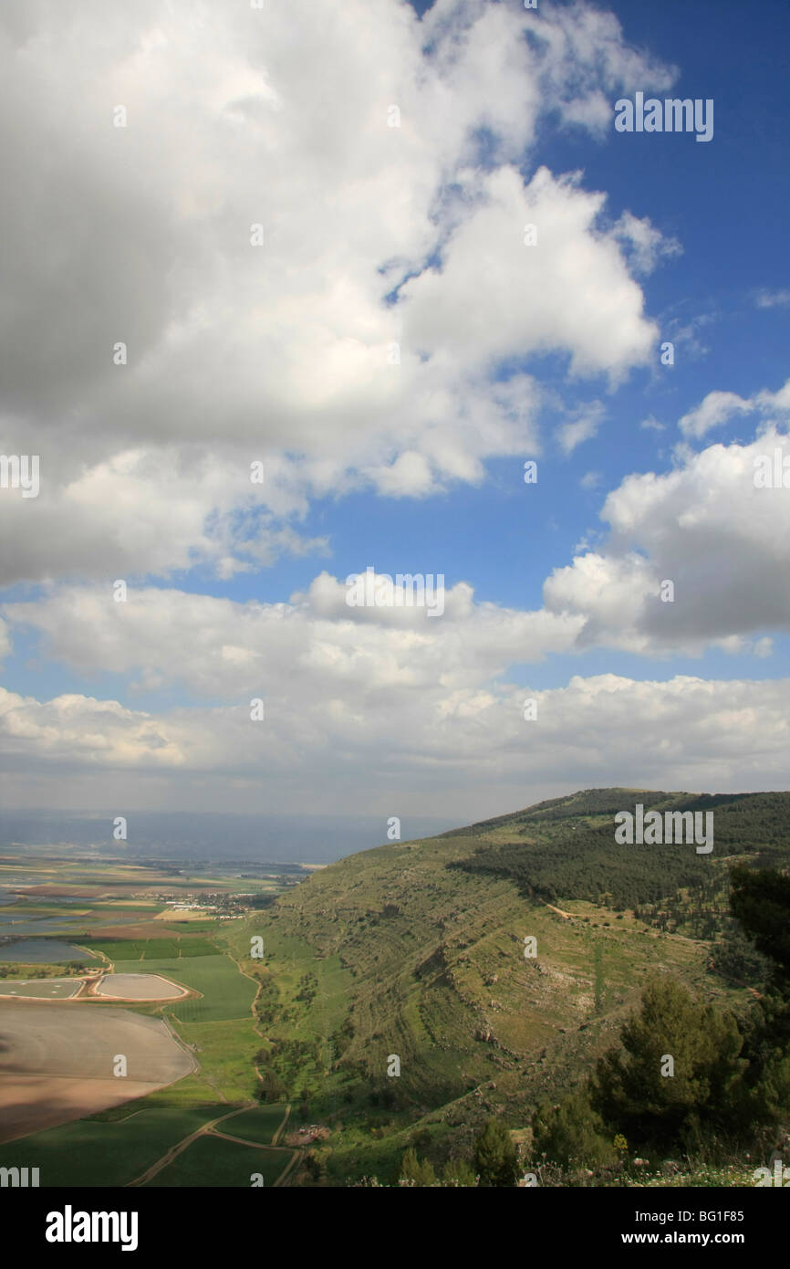 Israel, einen Blick auf Harod Tal von Mount Gilboa Stockfotografie - Alamy