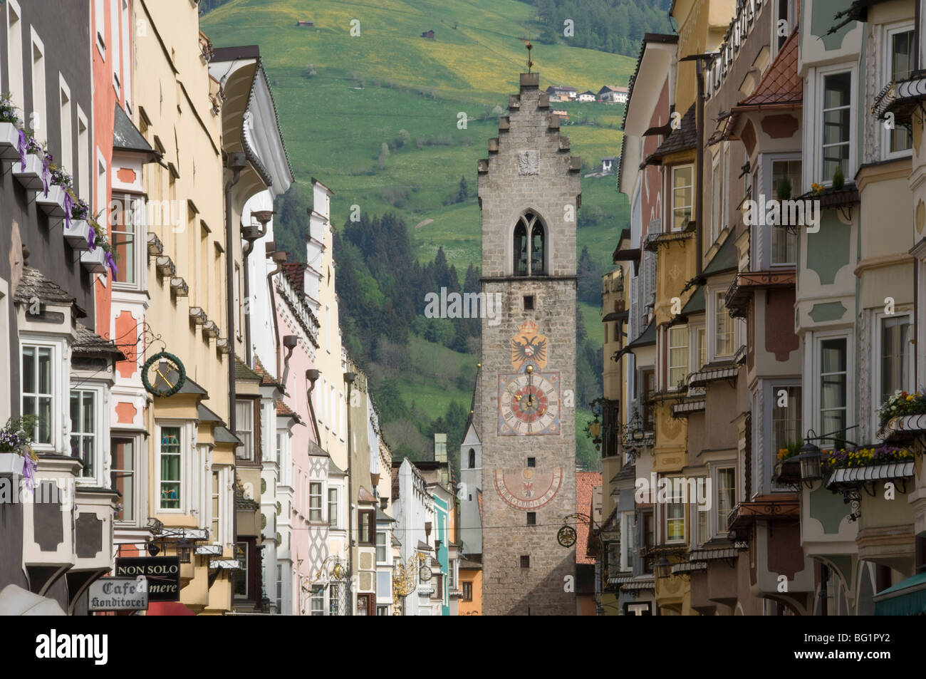 Die Altstadt, Sterzing, auf der Brenner-Route, Italien, Europa ...