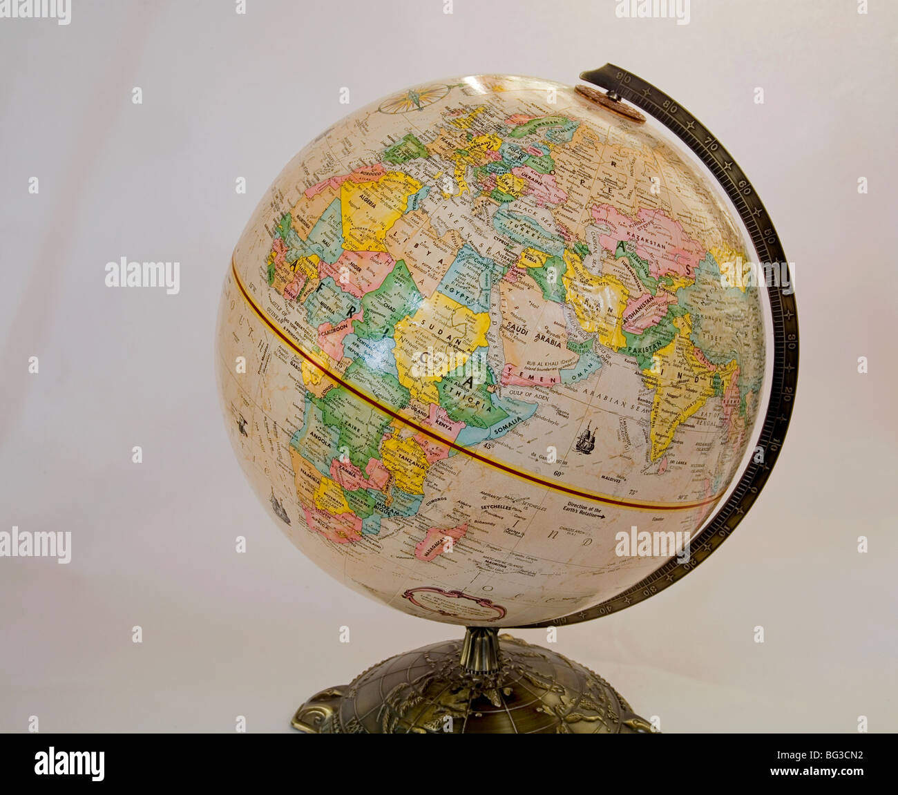Globus Globus Erde Welt Weltkarte der Welt Geographie Stockfotografie ...