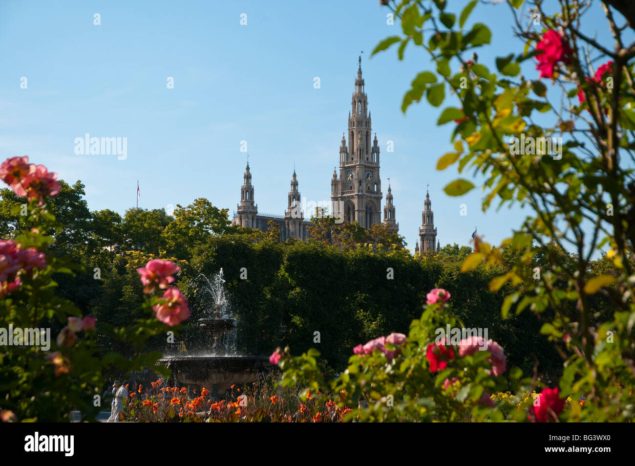 Rathaus, Volksgarten, Ringstraße, Wien, Österreich | Gildehaus ...