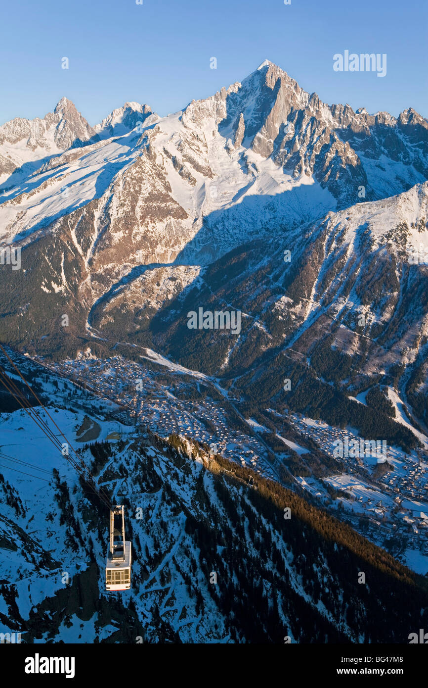 Chamonix-Mont-Blanc, Französische Alpen, Haute Savoie, Frankreich ...