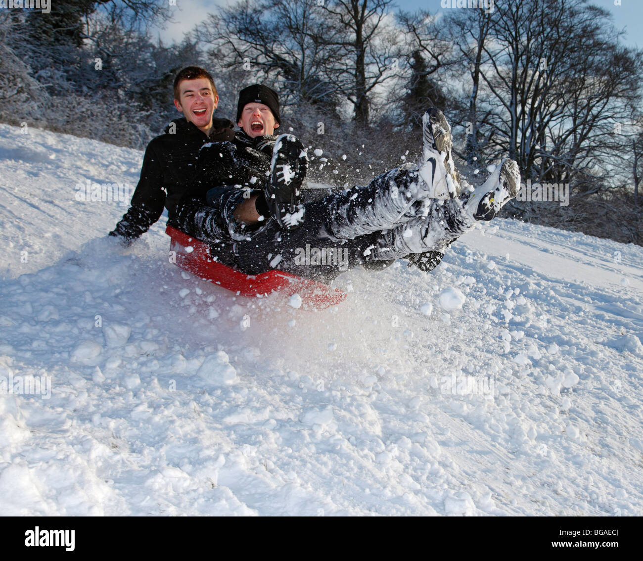 Jungedliche teenageralter rodeln -Fotos und -Bildmaterial in hoher ...