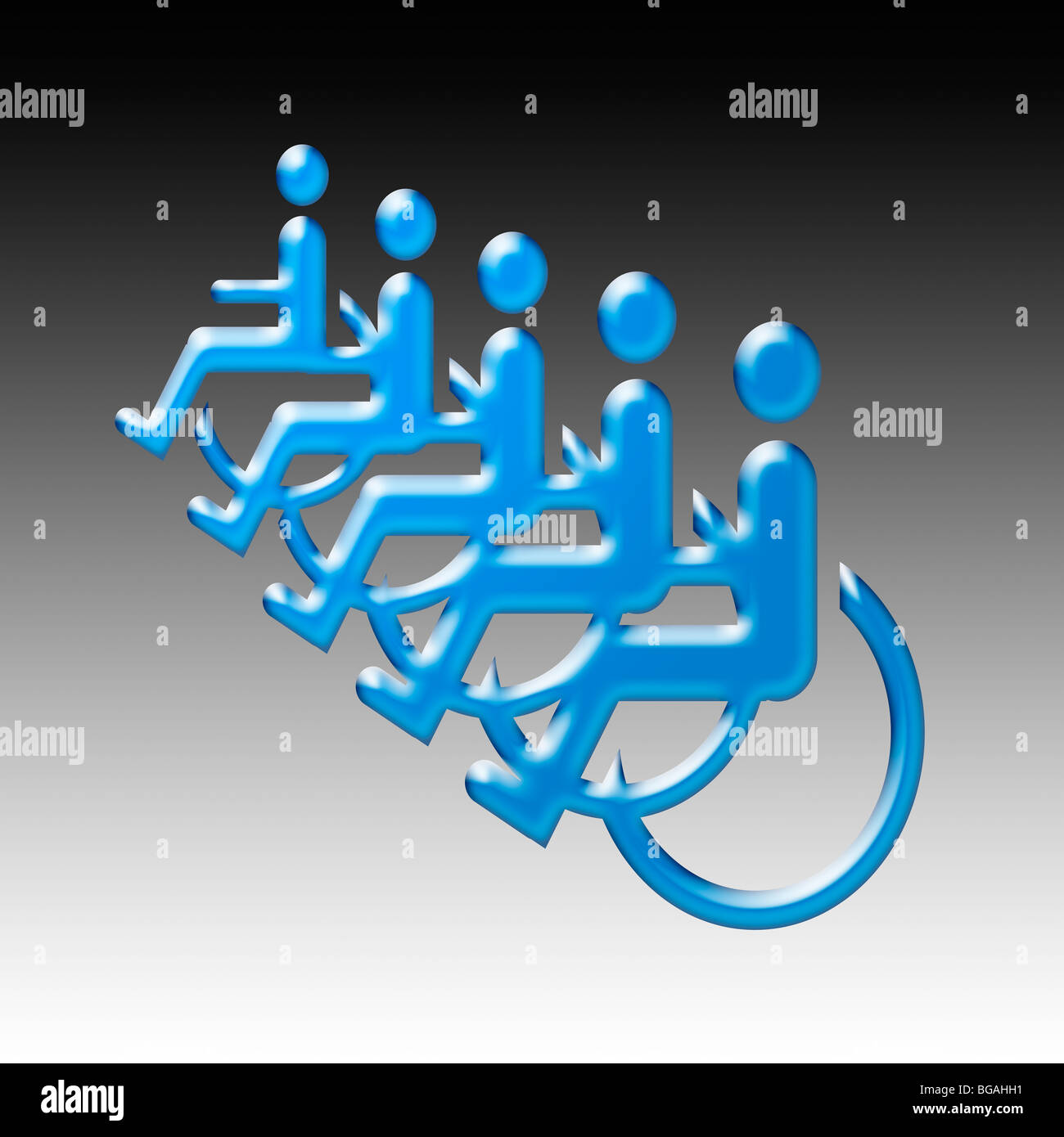 Blaue behinderung zeichen Stockfotos und -bilder Kaufen - Alamy