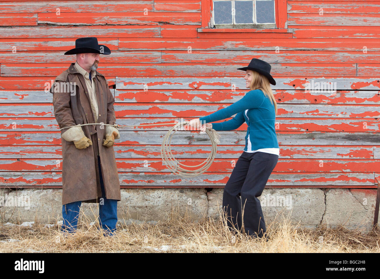 Man lasso woman -Fotos und -Bildmaterial in hoher Auflösung – Alamy