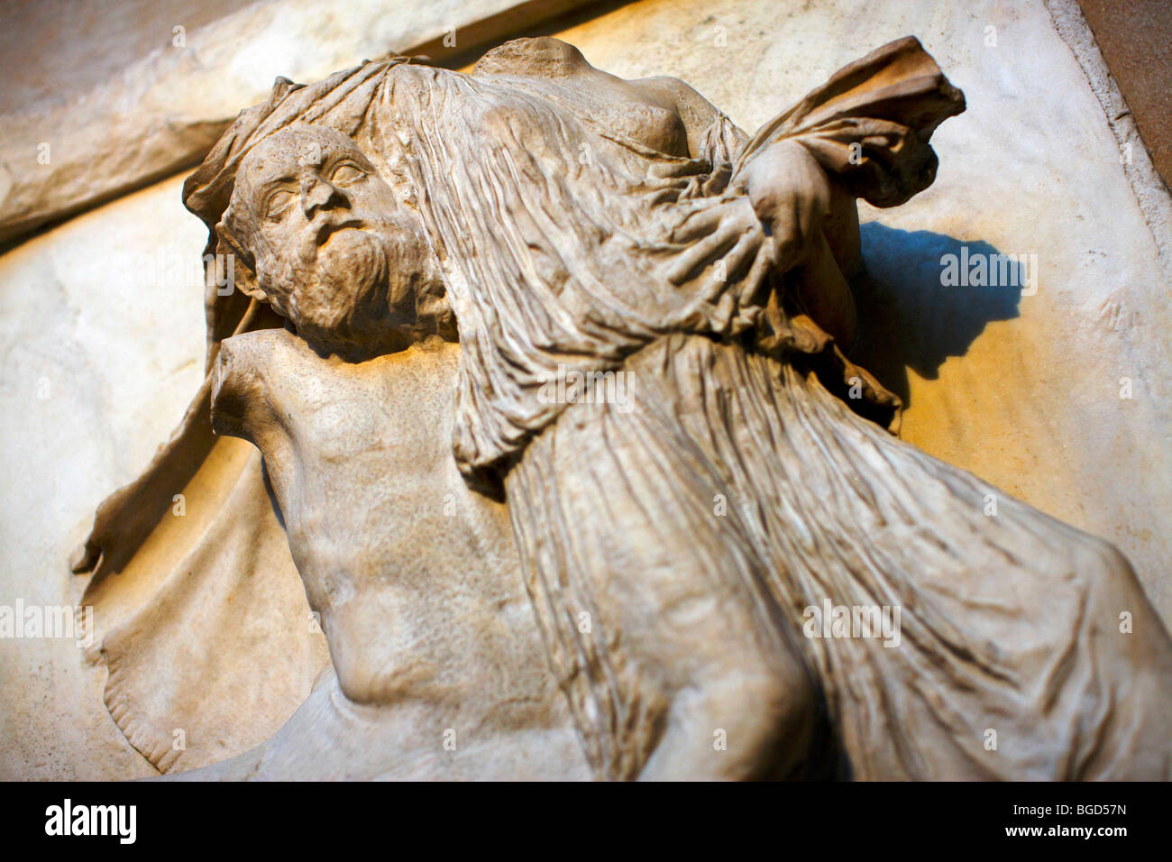 Details des geformten Platten oder Meotopes aus der Parthenon zeigt ...