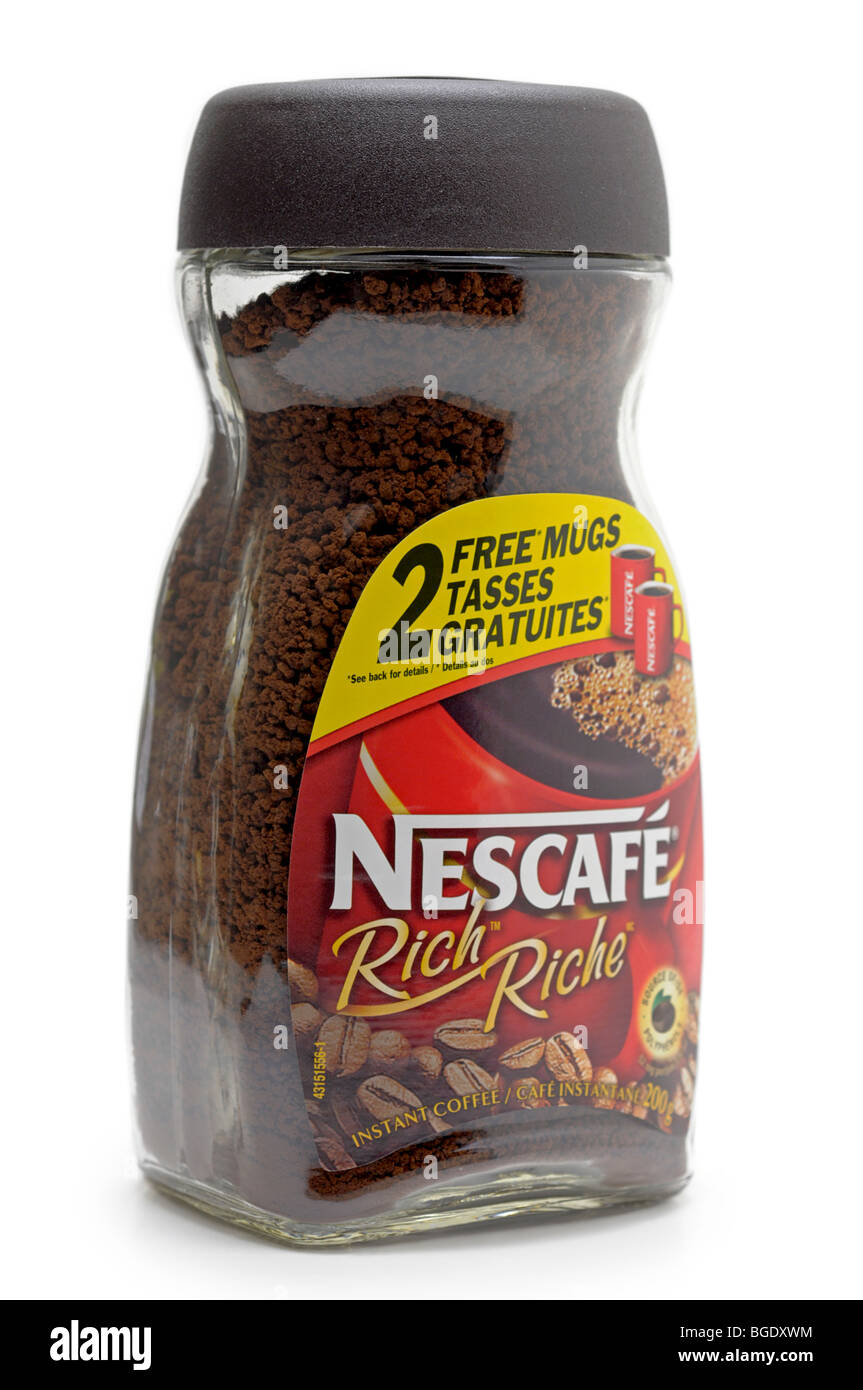 Nescafe instant coffee jar -Fotos und -Bildmaterial in hoher Auflösung ...
