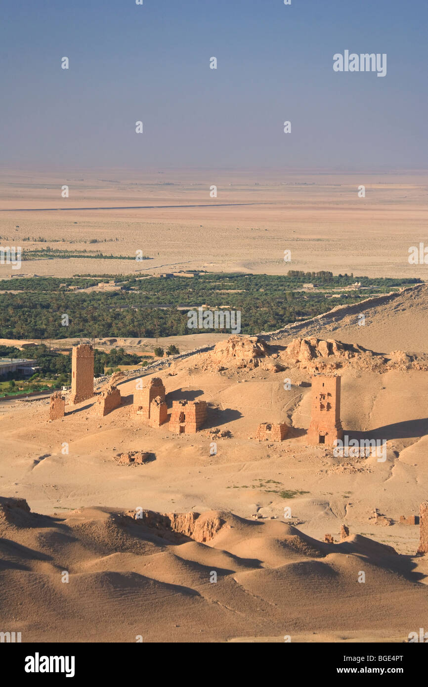 Syrien, Damaskus, Palmyra Ruinen (der UNESCO), Tal der Gräber ...